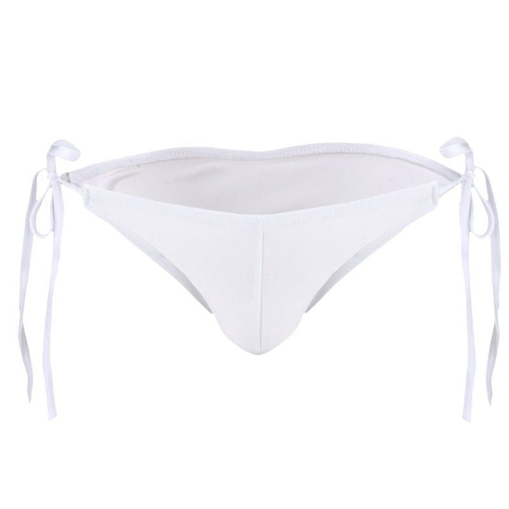 Men's Tie Side White Bikini – TB-BondMen