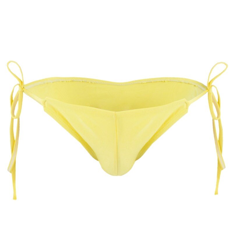 Men's Tie Side Yellow Bikini – TB-BondMen